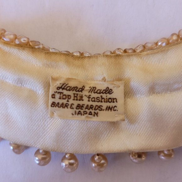 Baar & Beads, Inc | Jewelry | Vintage Faux Pearl Collar Hand Made By ...